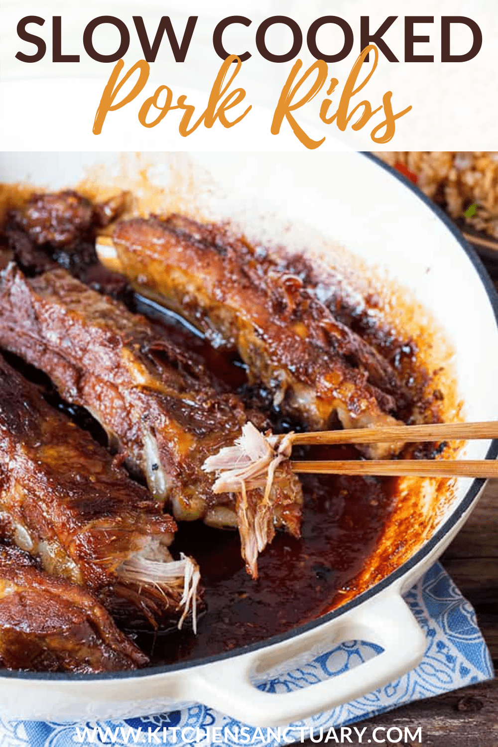 Sticky, Slow-Cooked Pork Ribs - Nicky's Kitchen Sanctuary