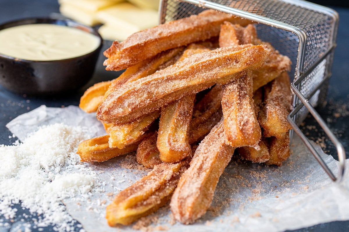 Baked Churros - Nicky's Kitchen Sanctuary