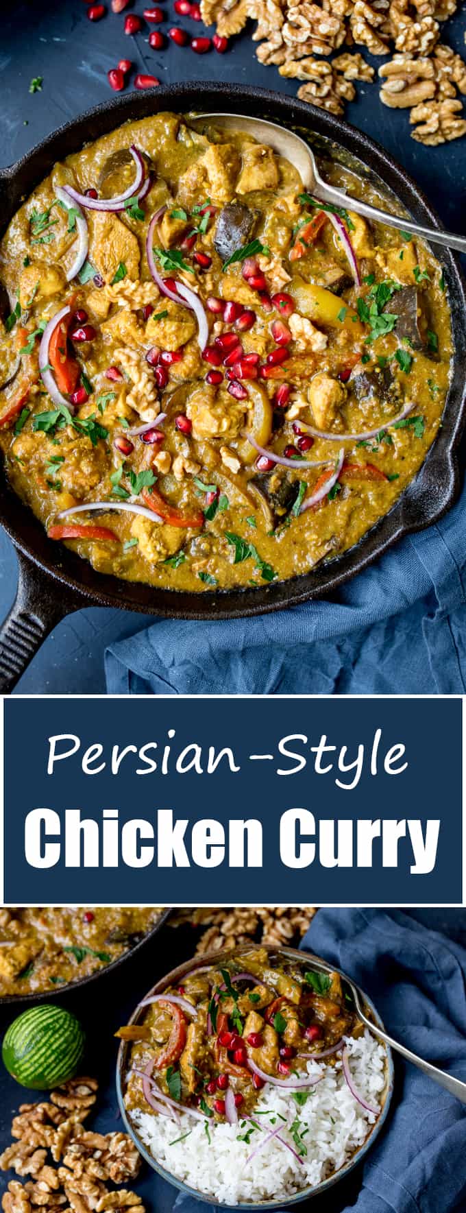 Persian Style Chicken Curry With Walnuts and Pomegranate - Nicky's ...