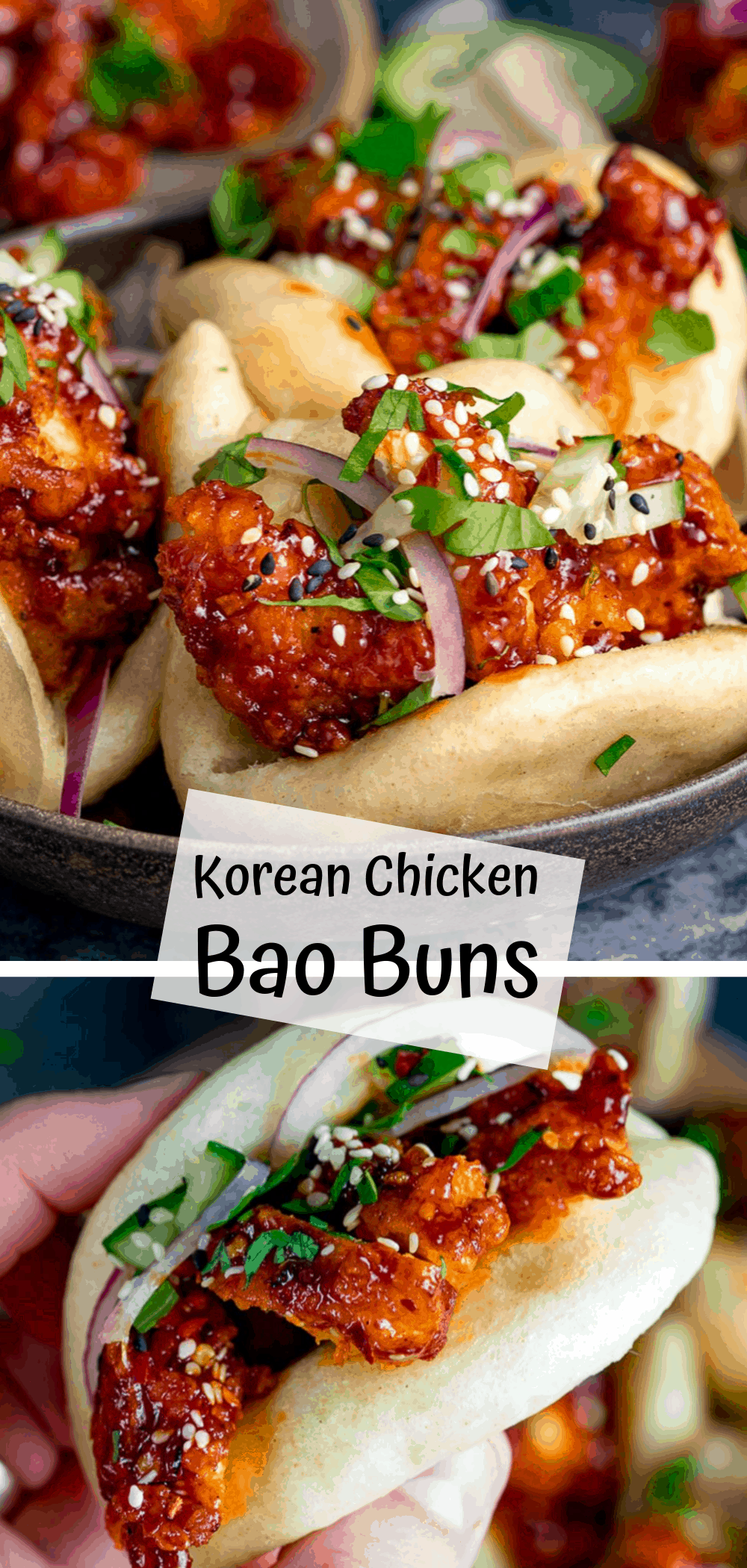 Korean Chicken Bao - Nicky's Kitchen Sanctuary