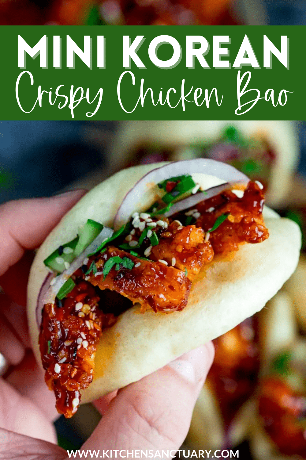 Korean Chicken Bao - Nicky's Kitchen Sanctuary
