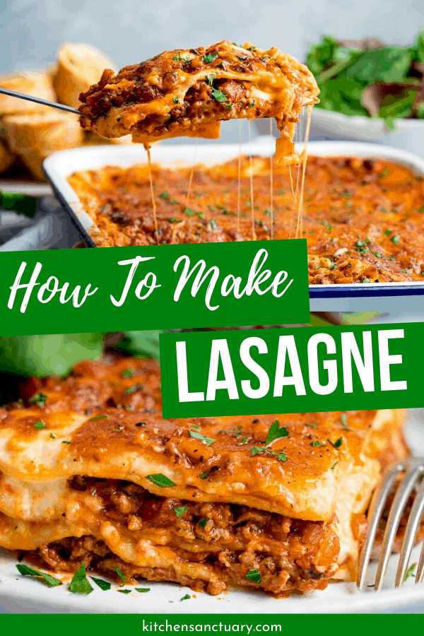 Easy Lasagne Recipe - Nicky's Kitchen Sanctuary