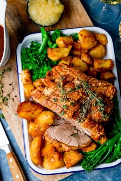 Roast Pork with SERIOUSLY GOOD Crackling - Nicky's Kitchen Sanctuary