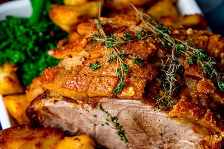 Roast Pork with SERIOUSLY GOOD Crackling - Nicky's Kitchen Sanctuary