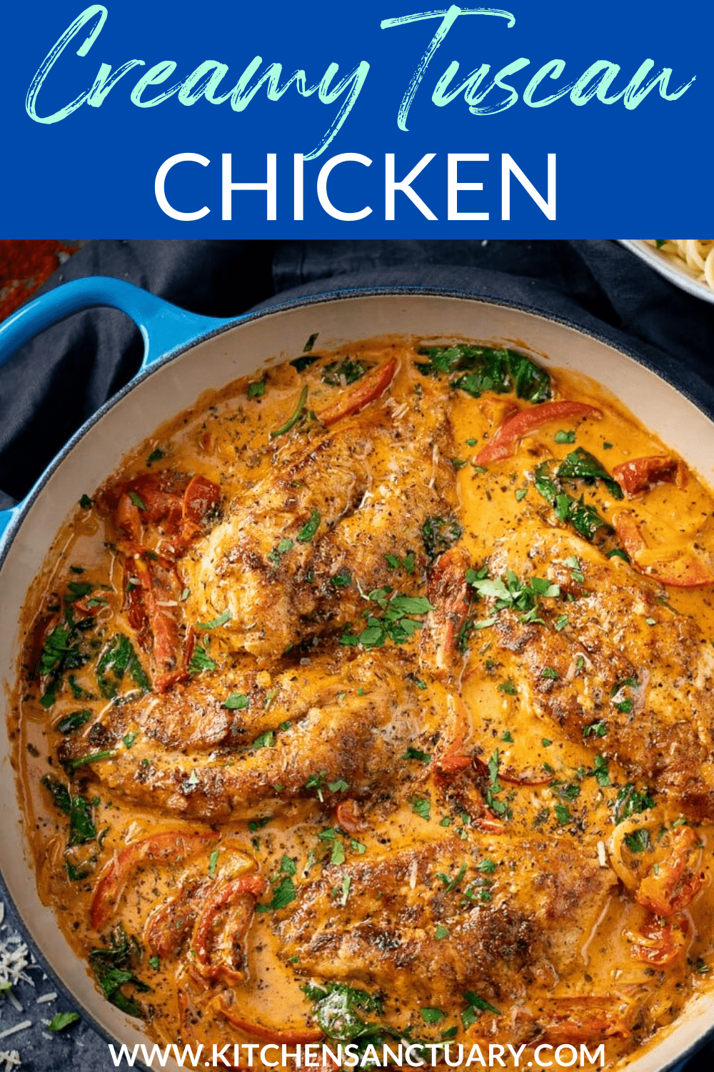 Creamy Tuscan Chicken - Nicky's Kitchen Sanctuary