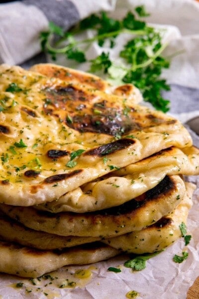 Garlic Naan Bread Recipe - Nicky's Kitchen Sanctuary