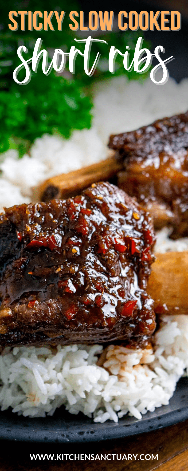 Sweet and Sticky Slow-Cooked Short Ribs - Nicky's Kitchen Sanctuary