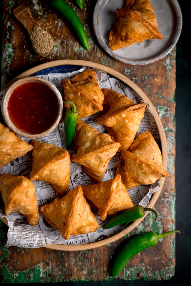 Homemade Vegetable Samosa Recipe - Nicky's Kitchen Sanctuary