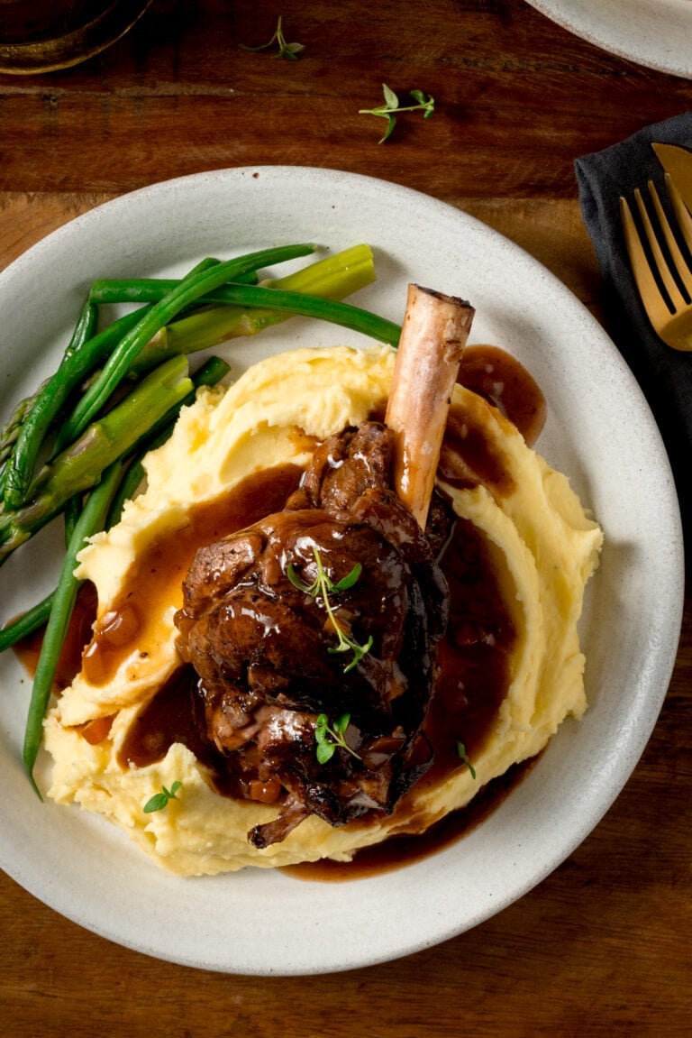 Slow Cooker Lamb Shanks - Nicky's Kitchen Sanctuary