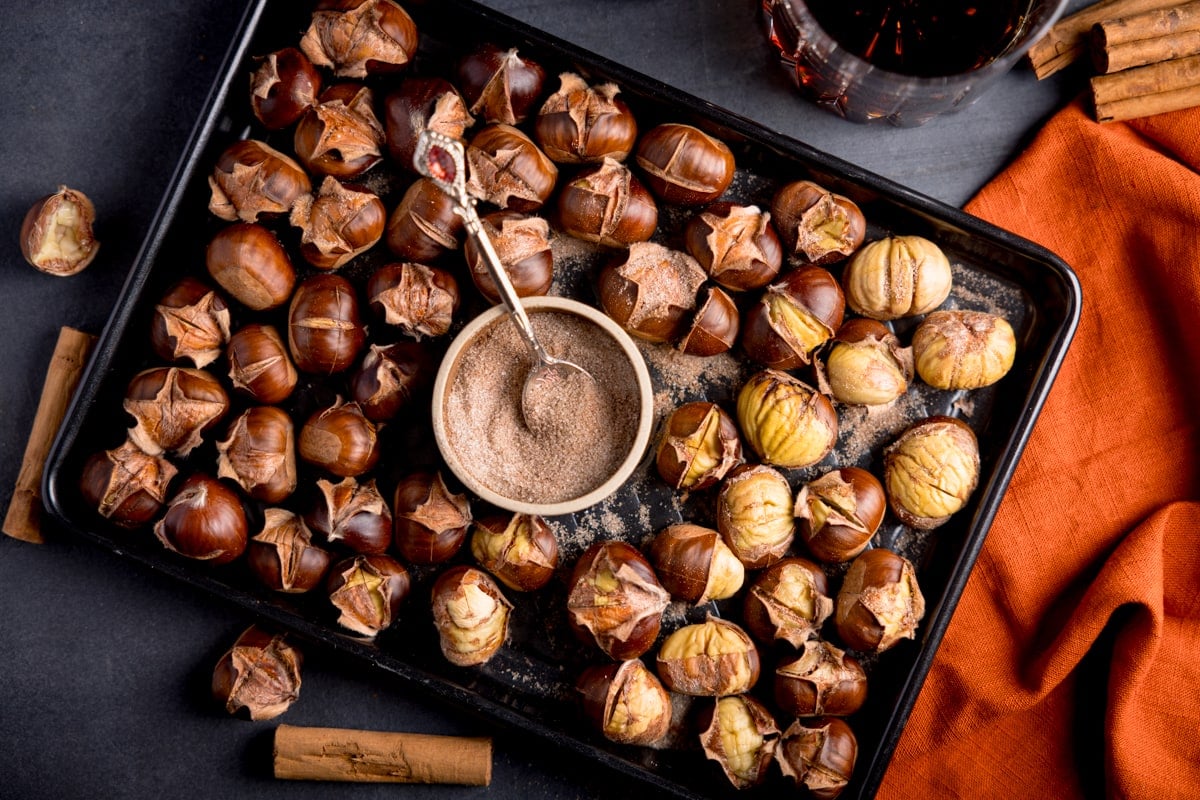Easy Roast Chestnuts Recipe - Nicky's Kitchen Sanctuary