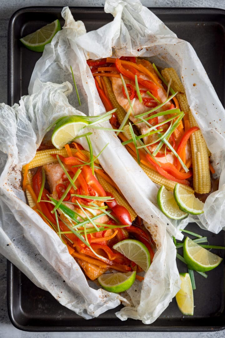 Salmon en Papillote - Nicky's Kitchen Sanctuary