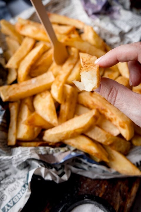 Chip Shop-Style Chips - Nicky's Kitchen Sanctuary