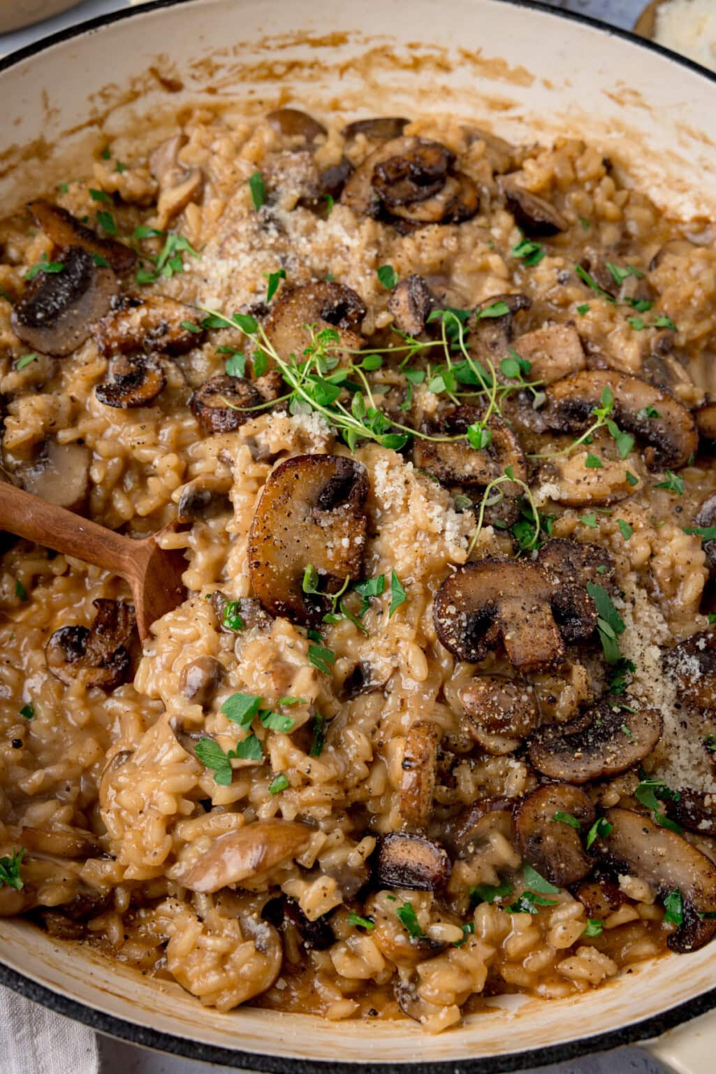Mushroom Risotto - Nicky's Kitchen Sanctuary