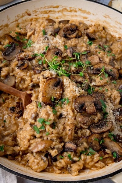 Mushroom Risotto - Nicky's Kitchen Sanctuary