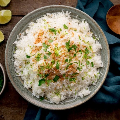 Rice Cooker Coconut Rice - Nicky's Kitchen Sanctuary