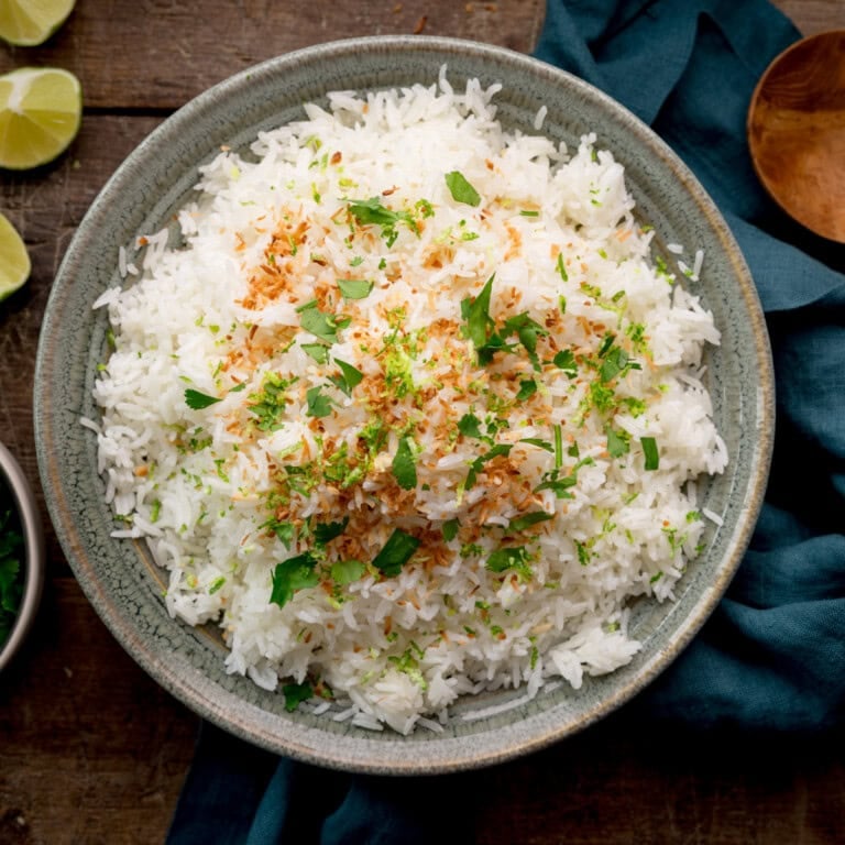 Rice Cooker Coconut Rice - Nicky's Kitchen Sanctuary