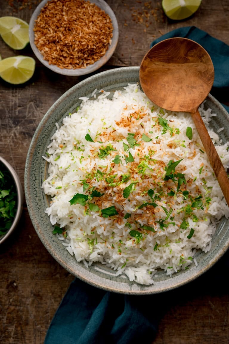 Rice Cooker Coconut Rice - Nicky's Kitchen Sanctuary