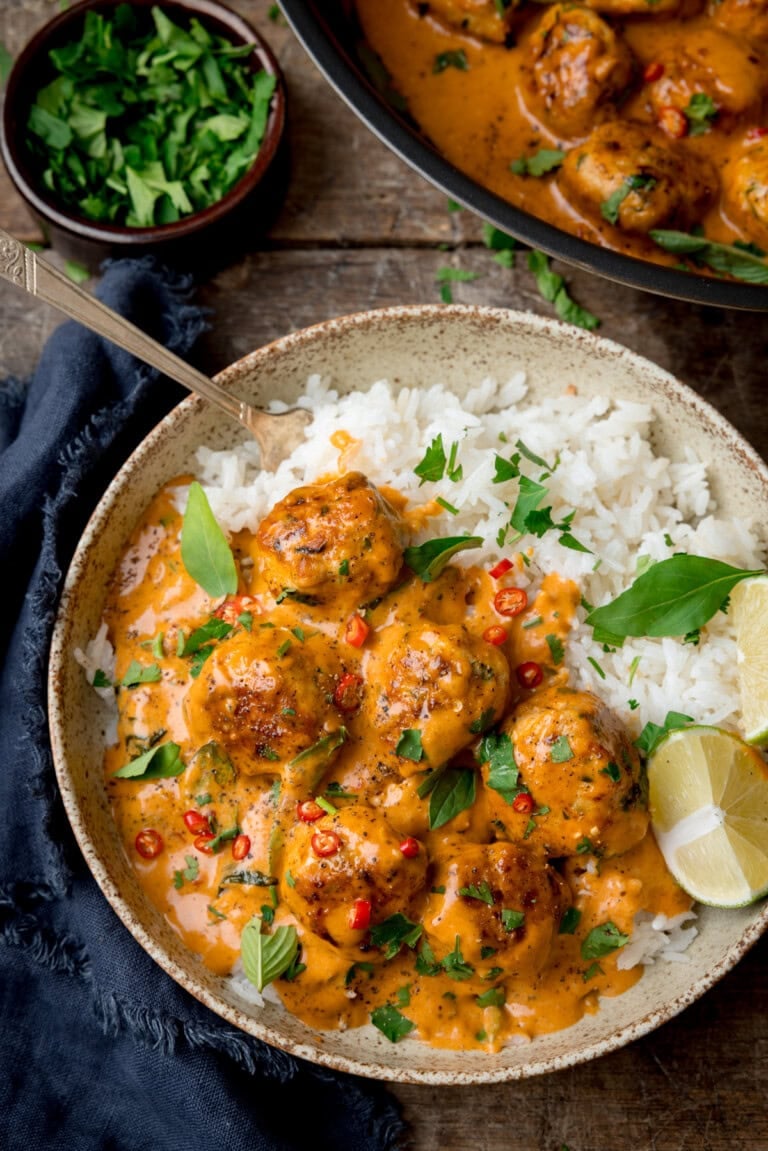 Chicken Meatball Curry - Nicky's Kitchen Sanctuary