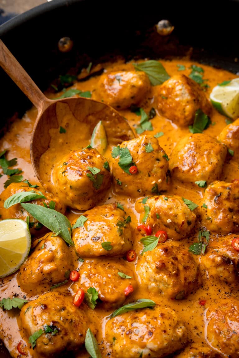Chicken Meatball Curry - Nicky's Kitchen Sanctuary