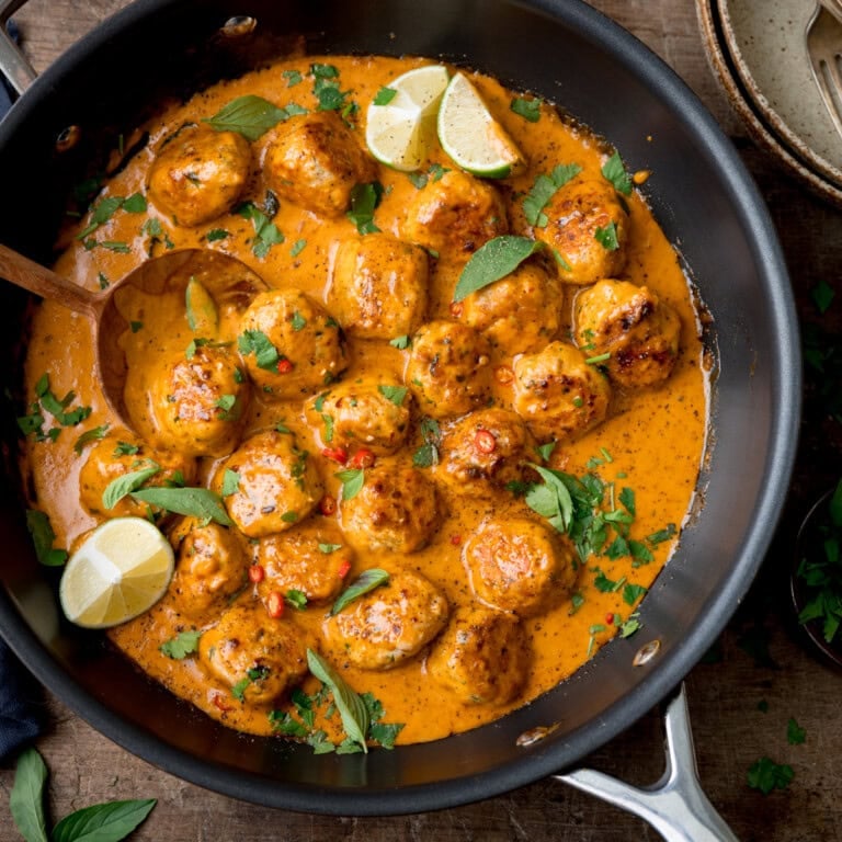 Chicken Meatball Curry - Nicky's Kitchen Sanctuary