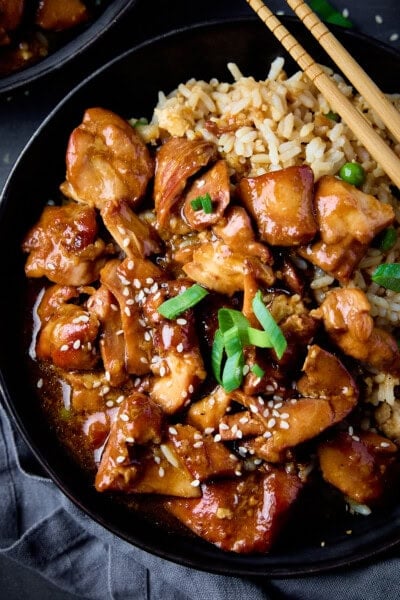 Slow Cooker Honey Garlic Chicken - Nicky's Kitchen Sanctuary