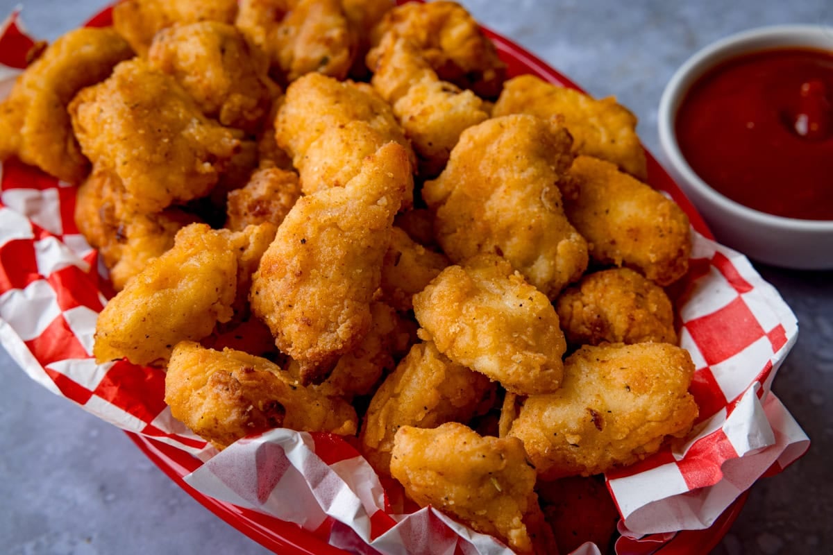 Air Fryer Popcorn Chicken - Nicky's Kitchen Sanctuary