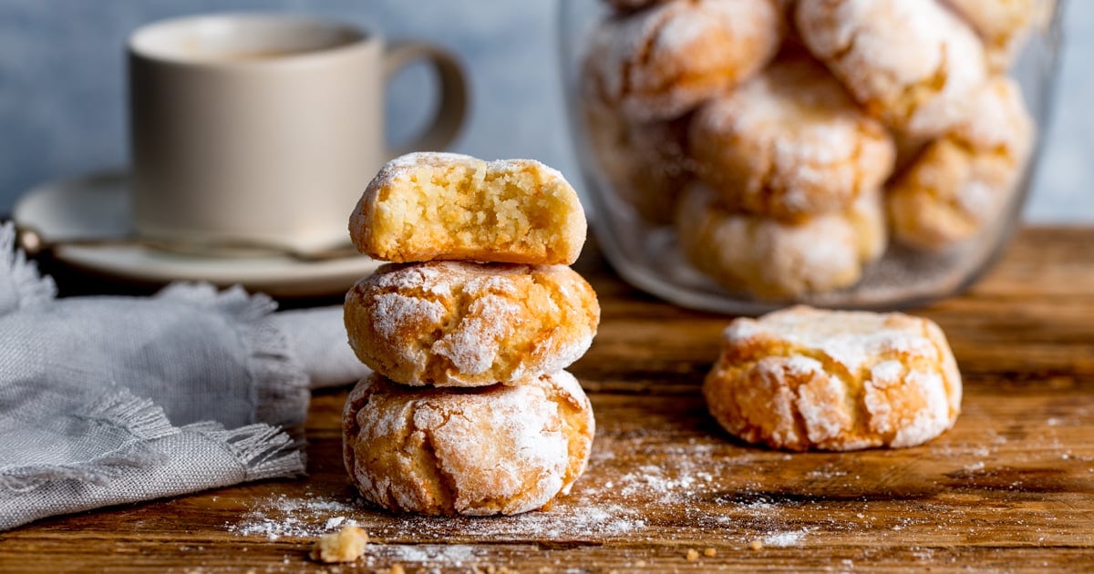 Chewy Amaretti Cookies - Nicky's Kitchen Sanctuary
