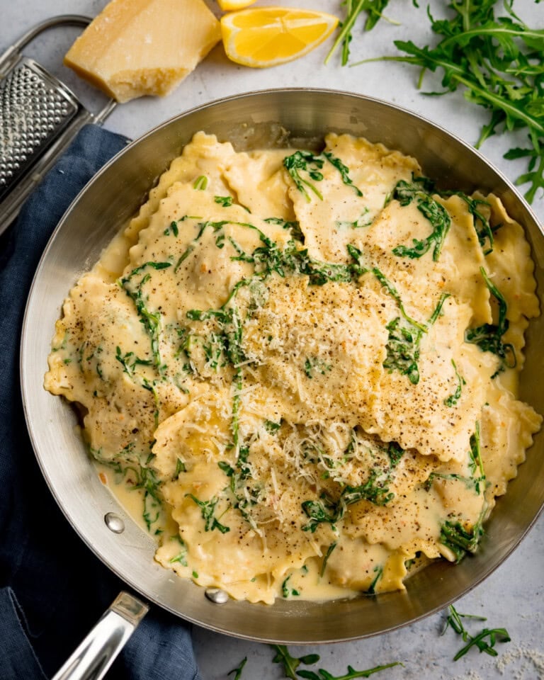 Creamy Lemon Ravioli (One-Pan, 20 Minutes)