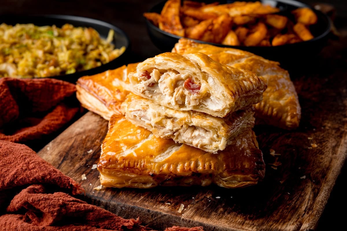 Cheesy Chicken and Bacon Pasty - Nicky's Kitchen Sanctuary